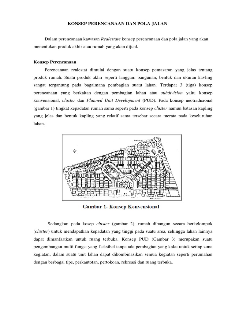 Konsep Perencanaan Dan Pola Jalan | PDF