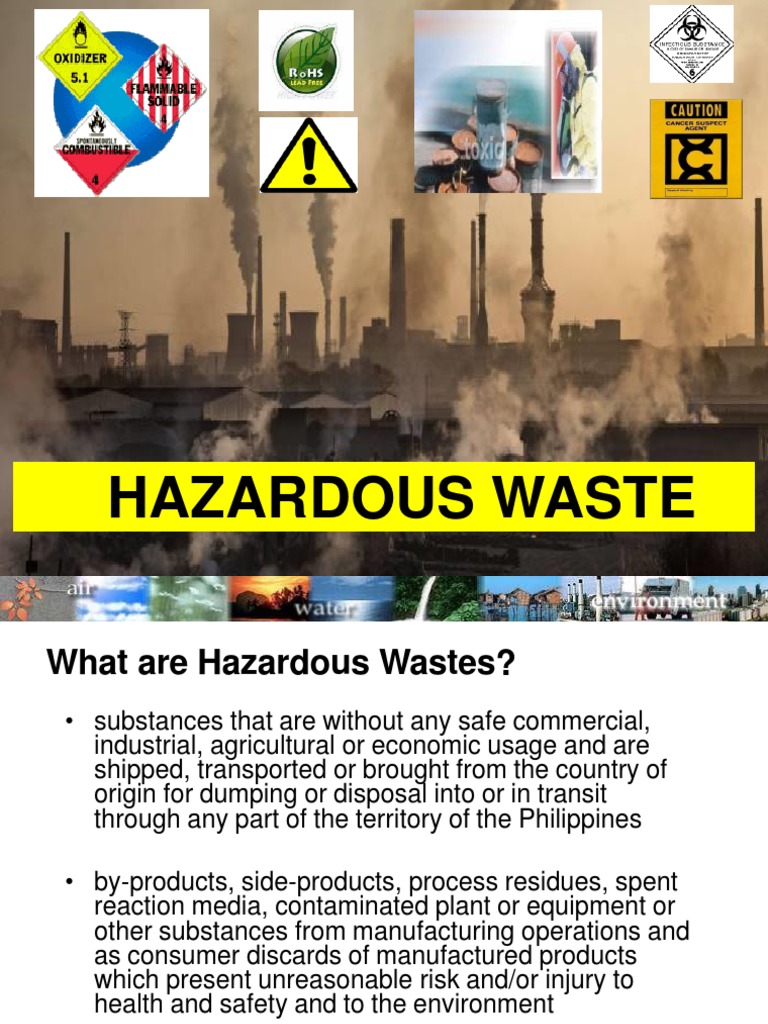Hazardouse Waste Report Final | PDF | Hazardous Waste | Waste Management