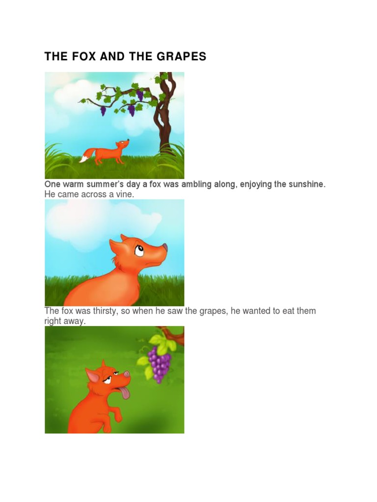 The Fox and The Grapes | PDF