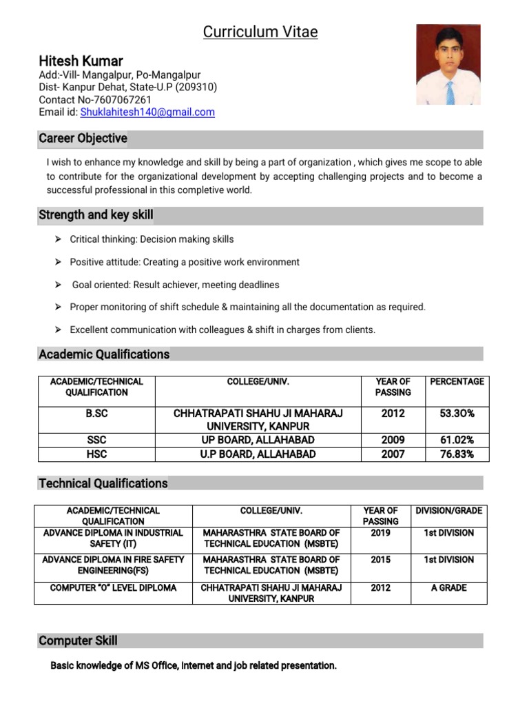 Hitesh Kumar Resume | PDF | Nature