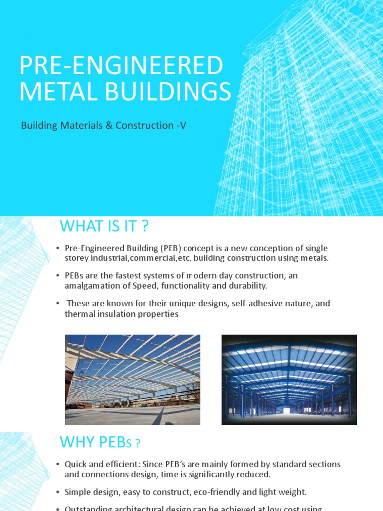 Pre-Engineering Metal Buildings | PDF | Building | Engineering