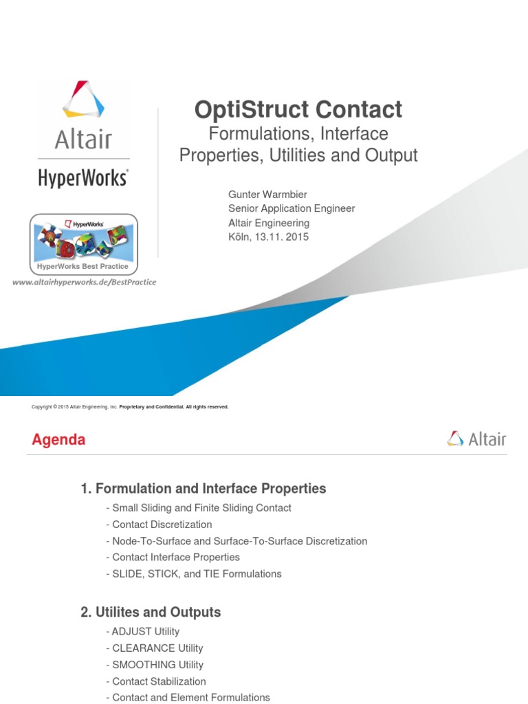 Optistruct Nonlinear 99 | PDF | Proprietary Software | Friction
