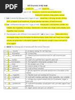 Cell Riddles Answer Key | PDF | Cell (Biology) | Endoplasmic Reticulum