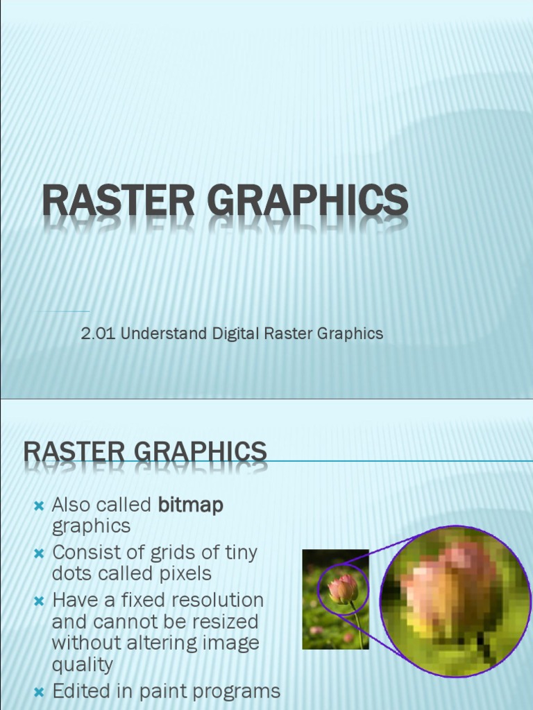 2.01 Understand Digital Raster Graphics | PDF | File Format | Computer ...