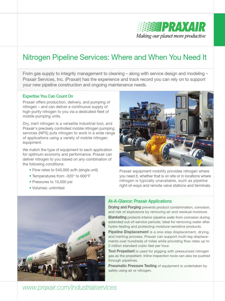 Nitrogen Services | PDF | Pipeline Transport | Helium