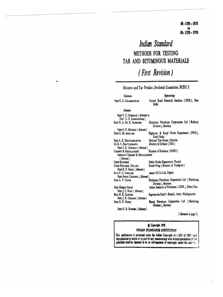 Code Books For Bitumen PDF | PDF