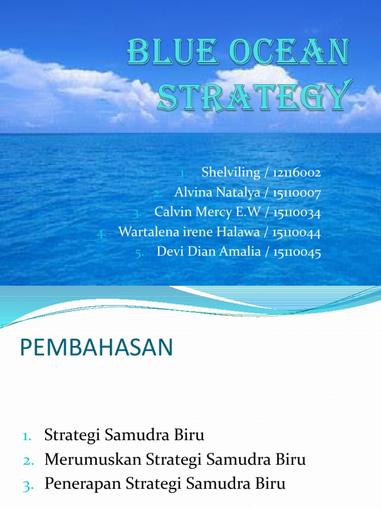 Blue Ocean Theory | PDF