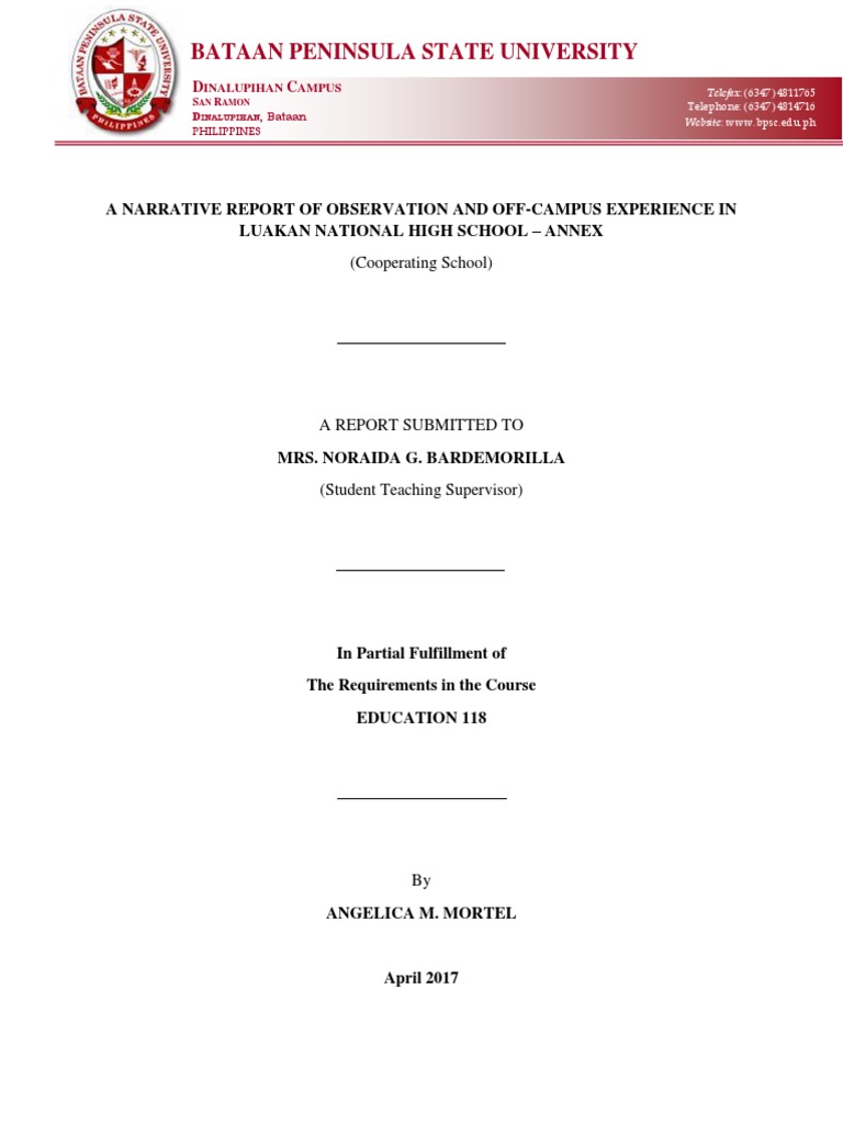 1st and Last Page | PDF | Teachers | Classroom