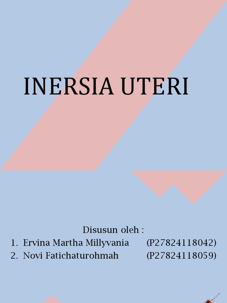 Inersia Uteri Bu Eris | PDF