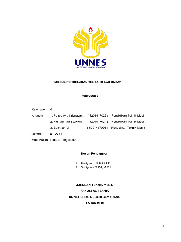 Modul Pengelasan Tentang Las Gmaw Fix | PDF