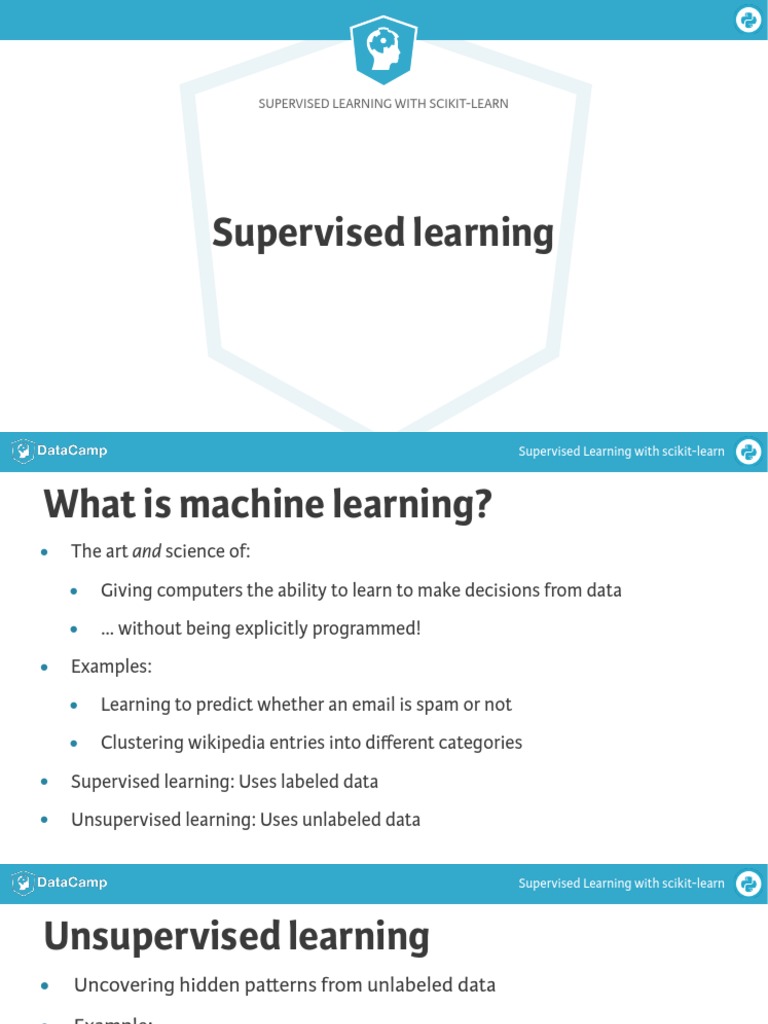 Ch1 - Slides - Supervised Learning | PDF | Statistical Classification | Dependent And ...