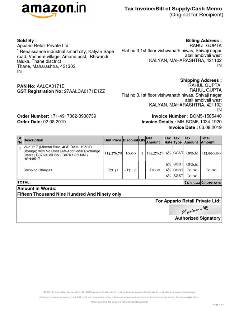 Invoice Karan MB | PDF | Invoice | Government Finances