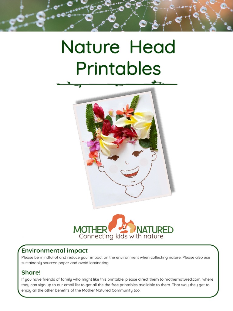 Nature Head Printables | PDF | Home & Garden