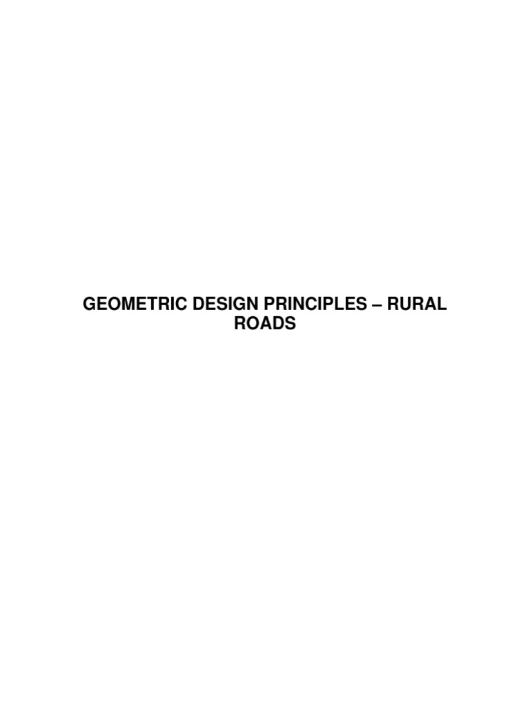 Geometric Design Principles | PDF | Road | Transportation Engineering