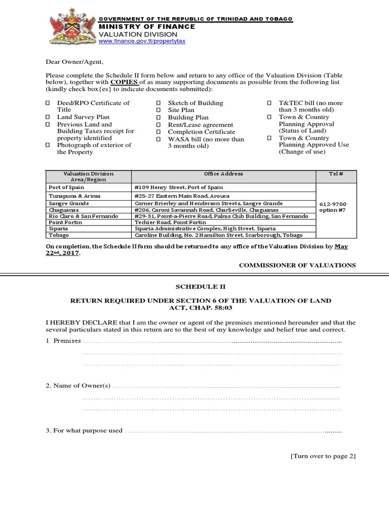 Property Valuation Form Submission Guide | PDF
