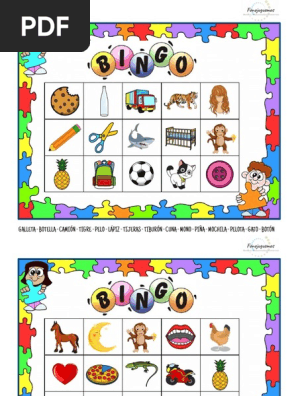 Bingo de la sílaba inicial