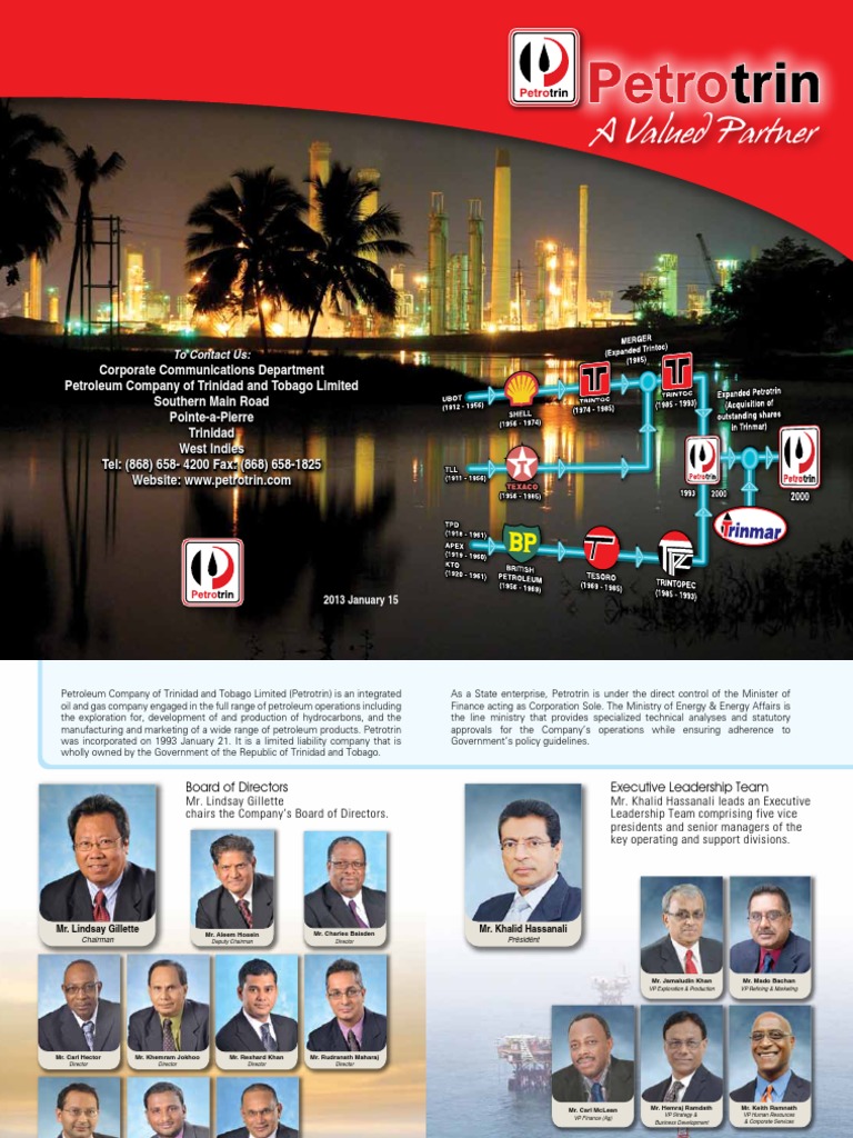 Petrotrin A Valued Partner | Download Free PDF | Oil Refinery | Gasoline