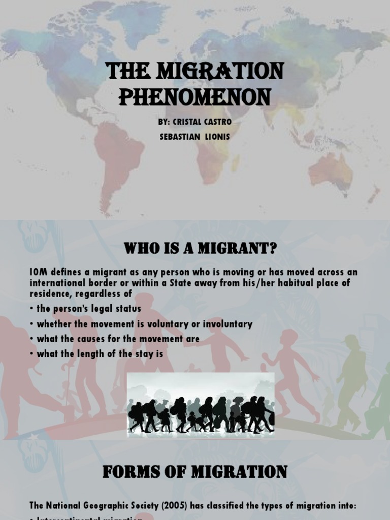 The Migration Phenomenon | Download Free PDF | Human Migration | Cultural Globalization