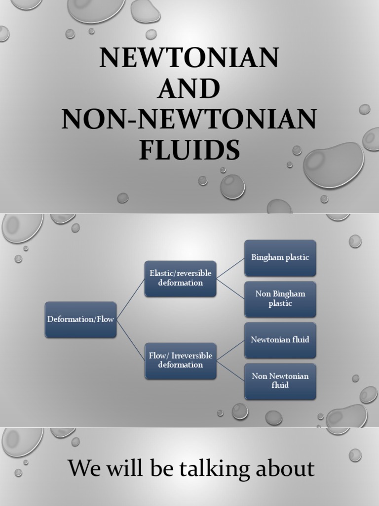 Newtonian vs Non-Newtonian Fluids | PDF
