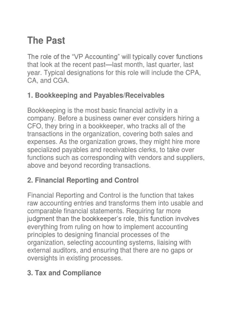 The Evolution of the Finance Function: Exploring the Roles and ...