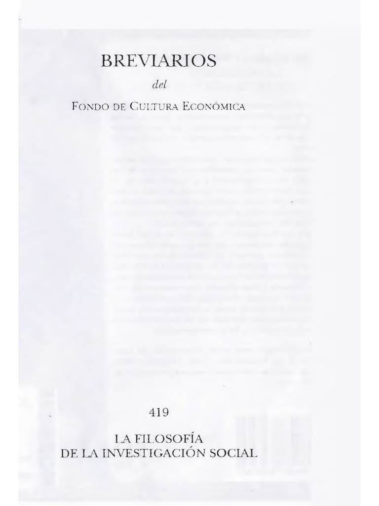 Hughes John Y Sharrock Wes - La Filosofia de La Investigacion Social ...