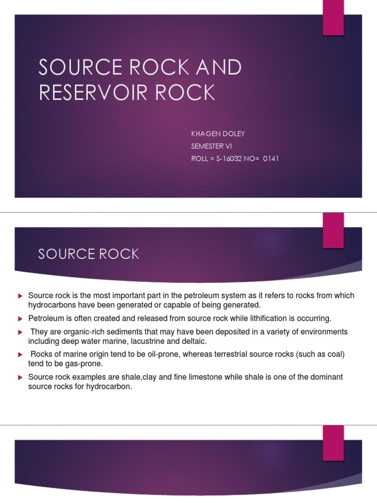 Source Rocks and Reservoir Rocks | PDF | Rock (Geology) | Petroleum ...