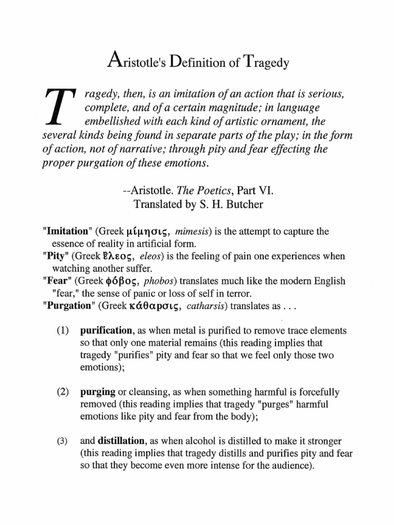 Aristotle Tragedy PDF | PDF
