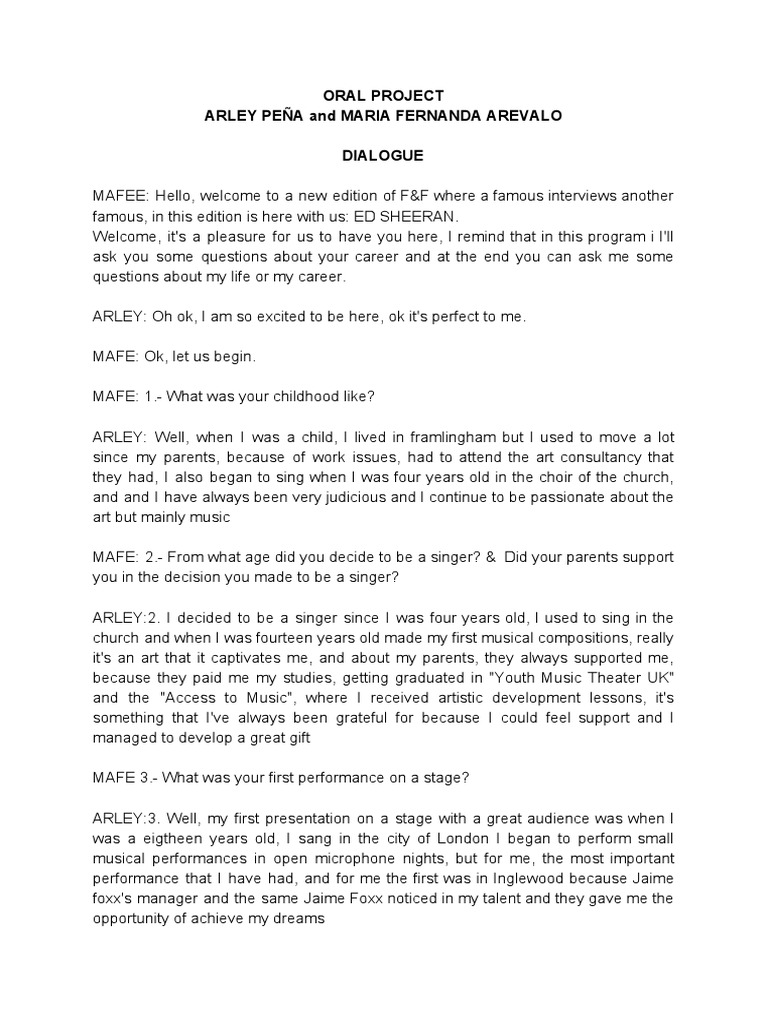 Correción Oral Project | PDF | Albums | Entertainment (General)