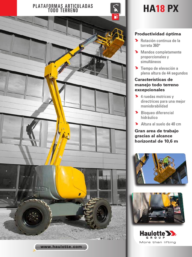 Plataforma Articulada Haulotte HA18 PX | PDF | Vehículos | Energía y ...
