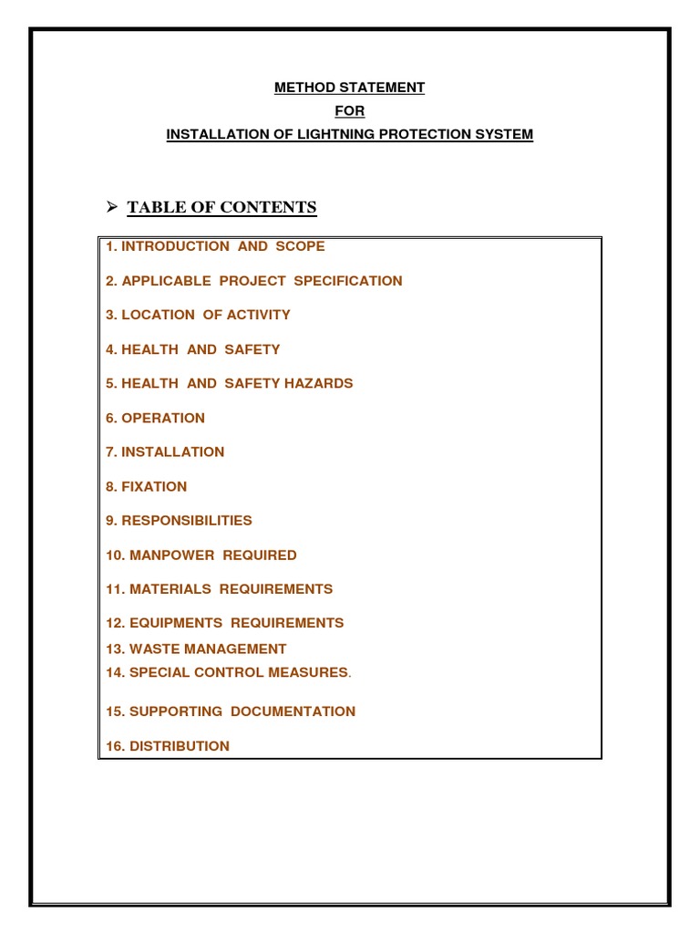 Rev - 07 - Ms - Installation of Lightning Protection System | PDF ...