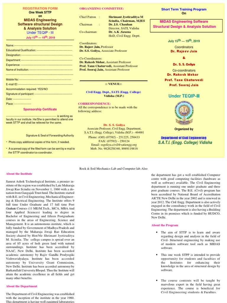 FDP Brochure | PDF | Academia | Science And Technology