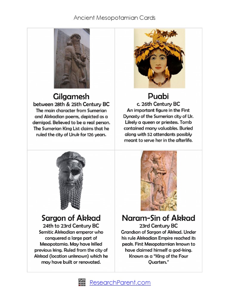Ancient Mesopotamian Control Cards PDF | PDF | Creative Commons License ...