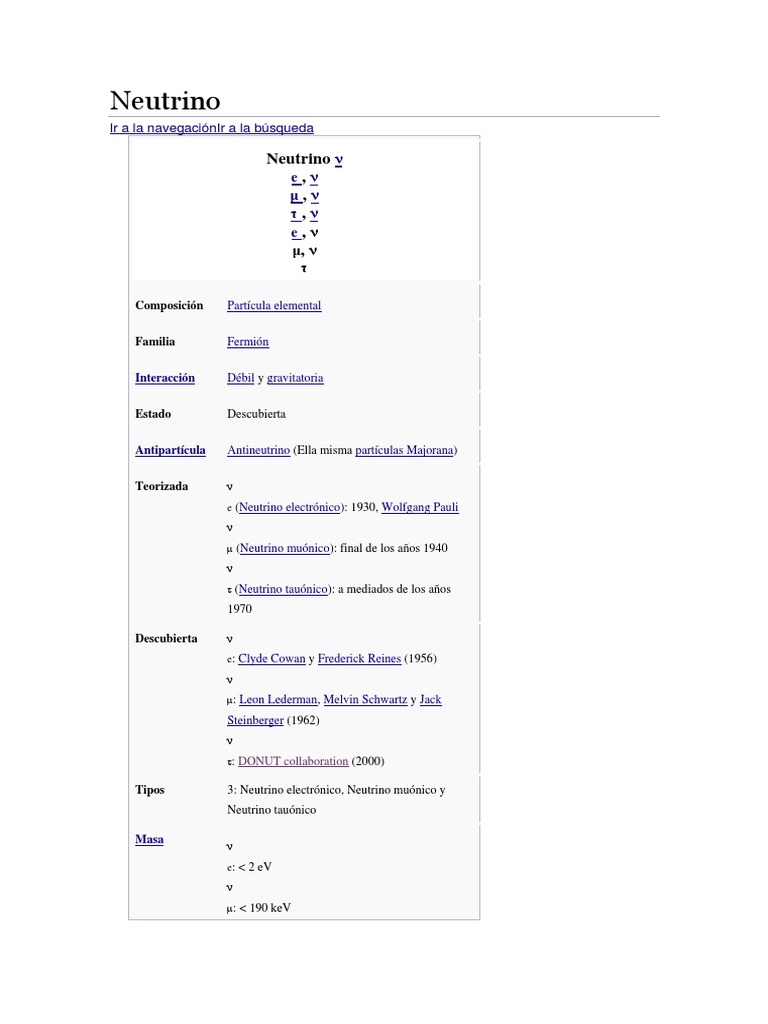 Neutrino PDF | PDF | Neutrino | Materia oscura