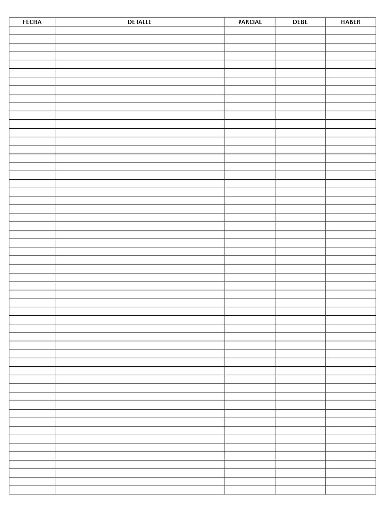 Formato Del Libro Diario | PDF