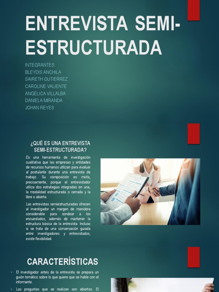 Entrevista Semi-Estructurada | PDF | Cognición | Conceptos psicologicos