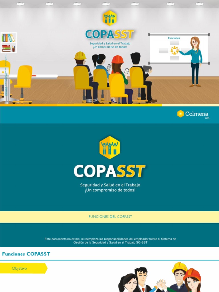 Presentacion Funciones de Copasst | PDF | Seguridad y salud ocupacional ...