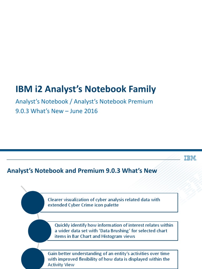 IBM I2 Analyst's Notebook Family | PDF | Icon (Computing) | Chart