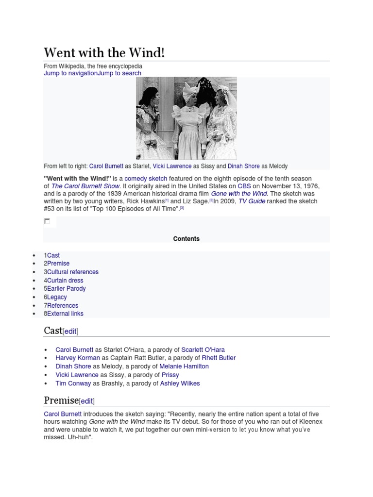 Went With The Wind!: Jump To Navigationjump To Search | PDF