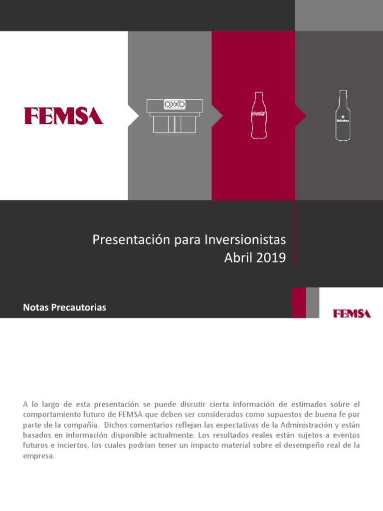 FEMSA: Crecimiento y Oportunidades en 2019 | PDF | Sustentabilidad ...