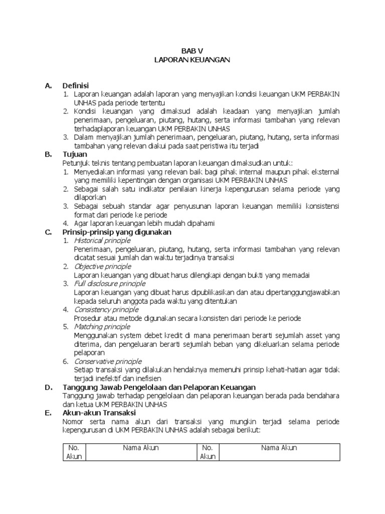 Juklak Juknis Keuangan Perbakin Unhas | PDF