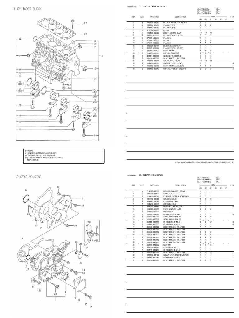 Yanmar 4TNE84 | PDF | Valve | Screw