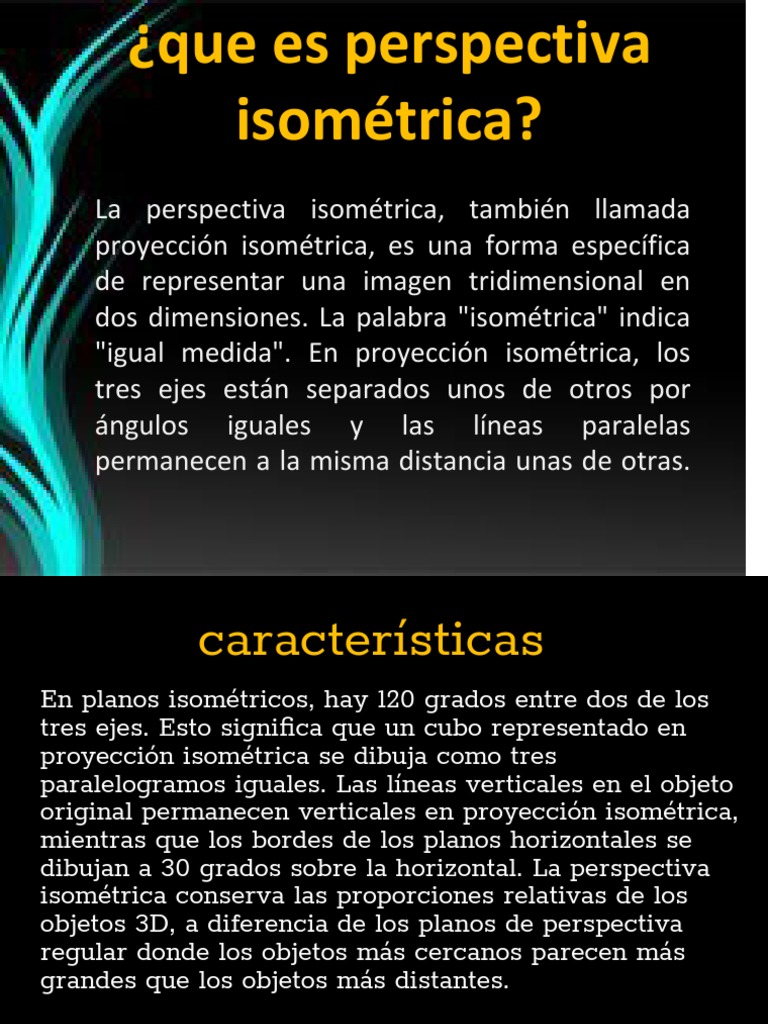 Perspectiva Isometrica - PPTM | PDF | Perspectiva (Gráfica) | Geometría