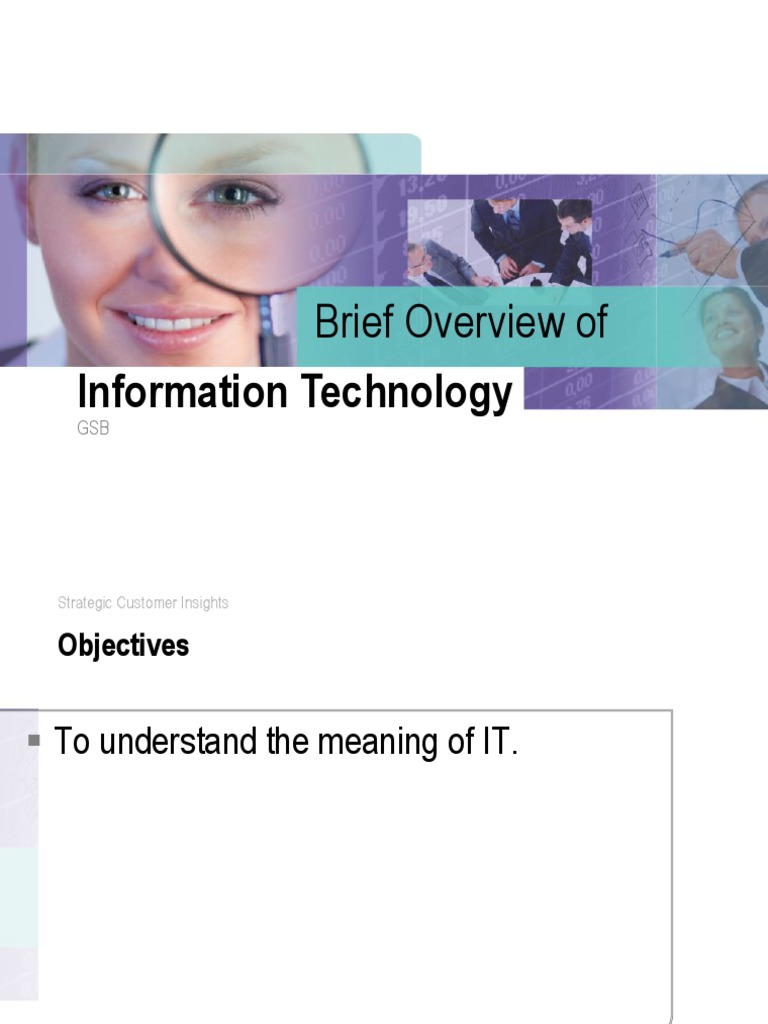 Overview of Information Technology | PDF | Computers