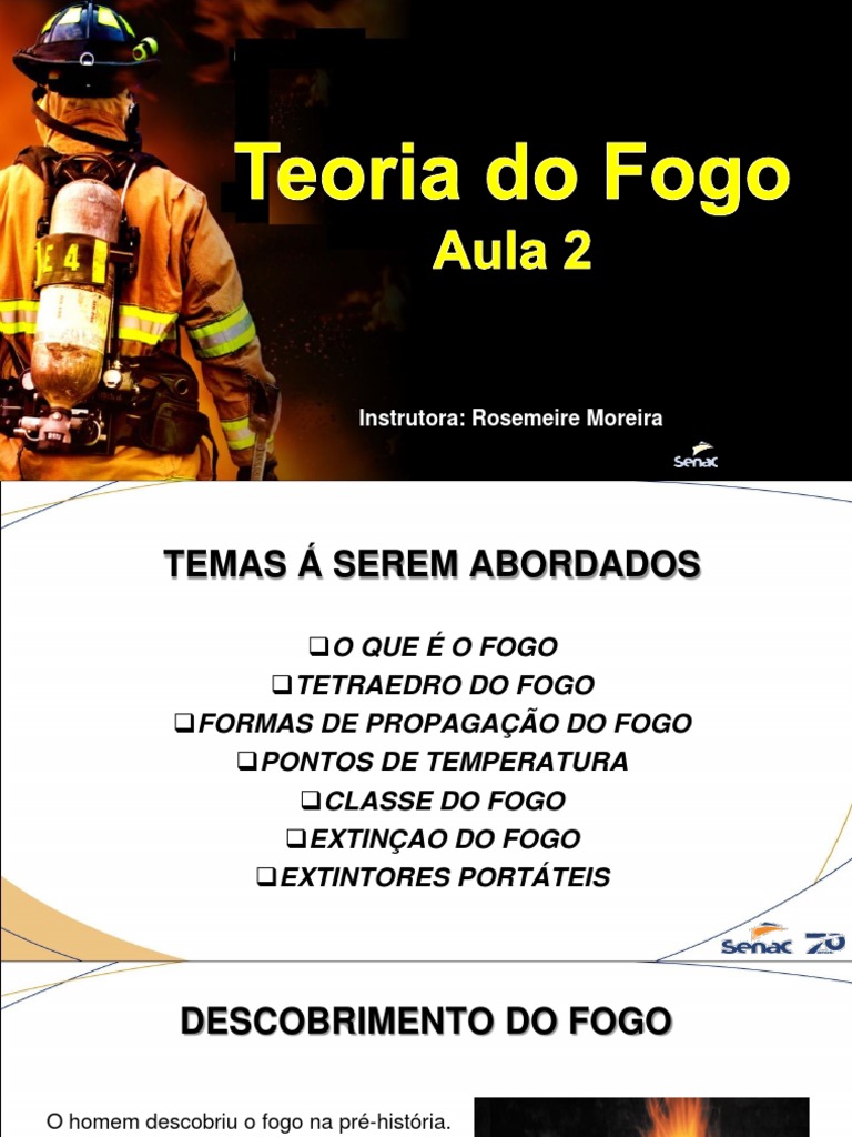 Aula Teoria Do Fogo | PDF | Combustão | Calor