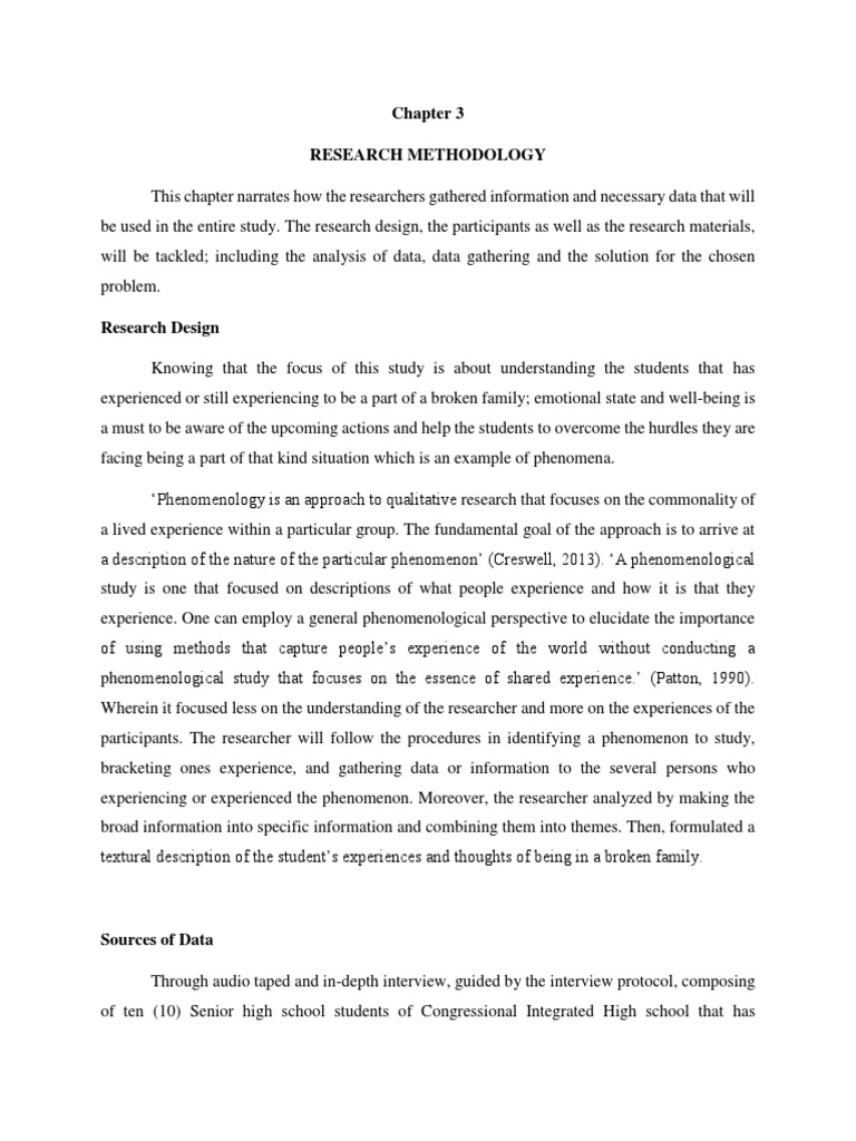 Phenomenological Research Design Overview | PDF | Phenomenology ...