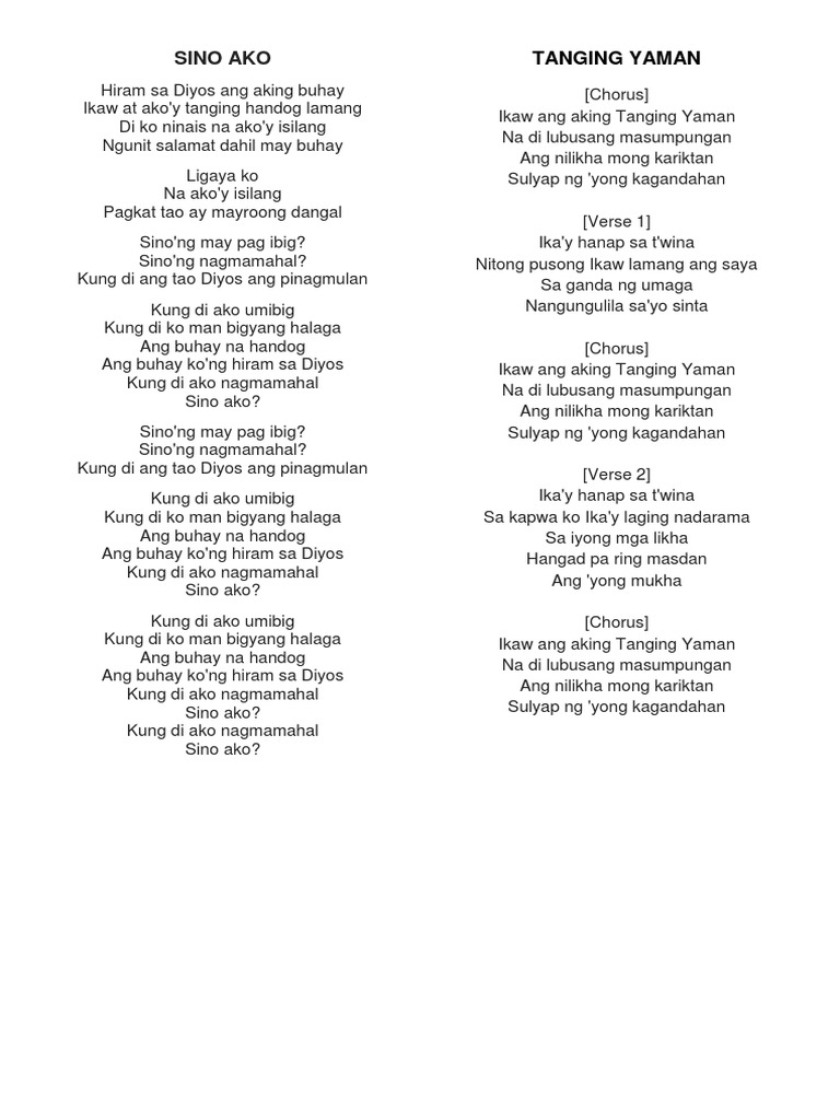 Songs For Lamay | PDF