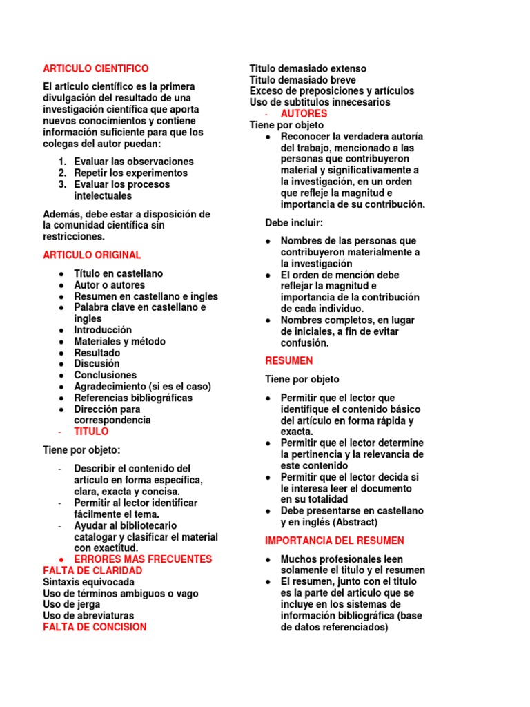 Articulo Científico | PDF | Comillas | Science