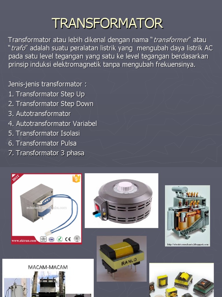 Jenis-jenis Transformator Listrik | PDF | Sains & Matematika