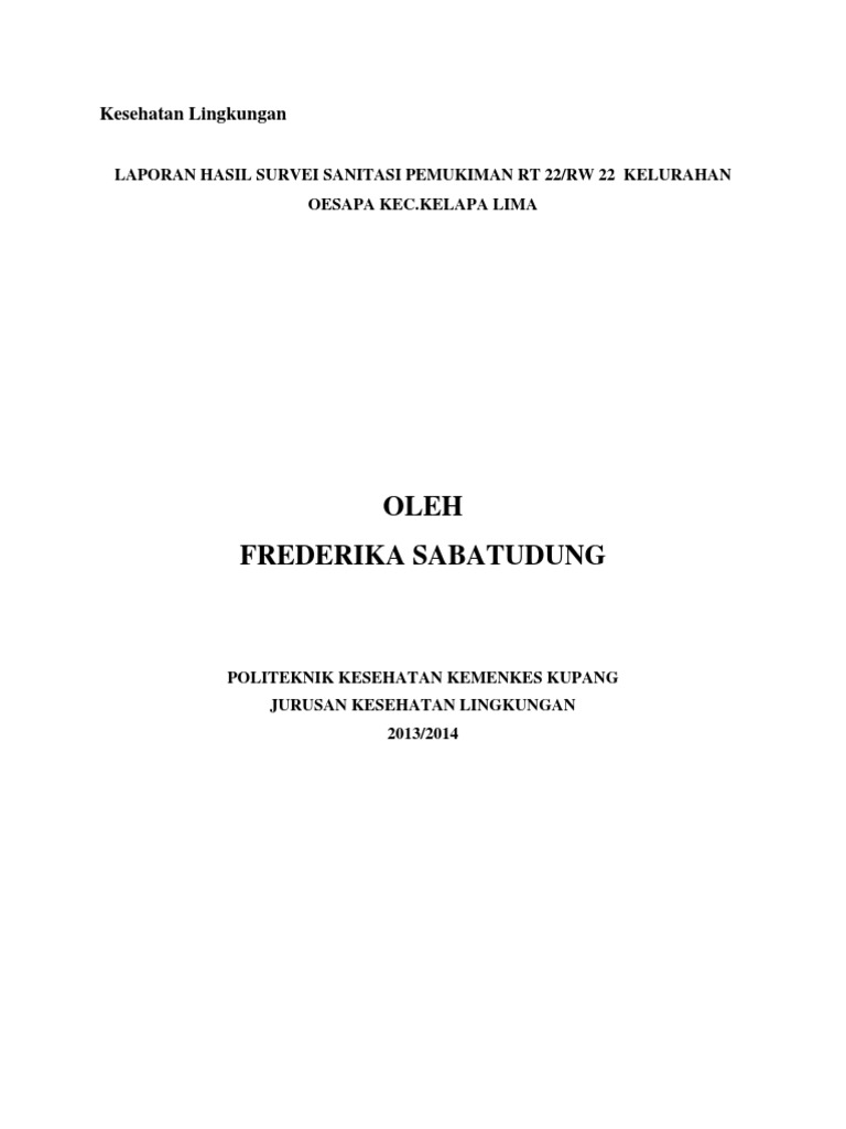 Laporan Inspeksi Perumahan | PDF