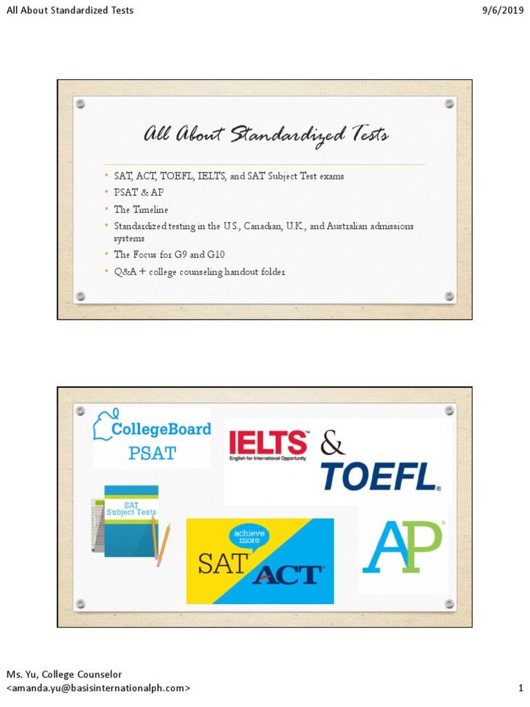 Handout | PDF | Sat | Advanced Placement